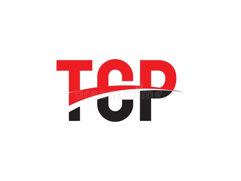 TCP Letter Initial Logo Design Vector Illustration Stock Vector ...