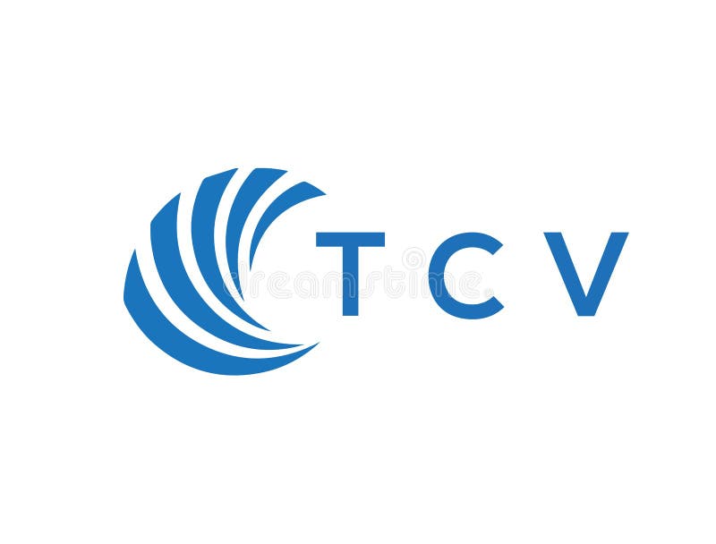 TCV Letter Logo Design on White Background. TCV Creative Circle Letter ...
