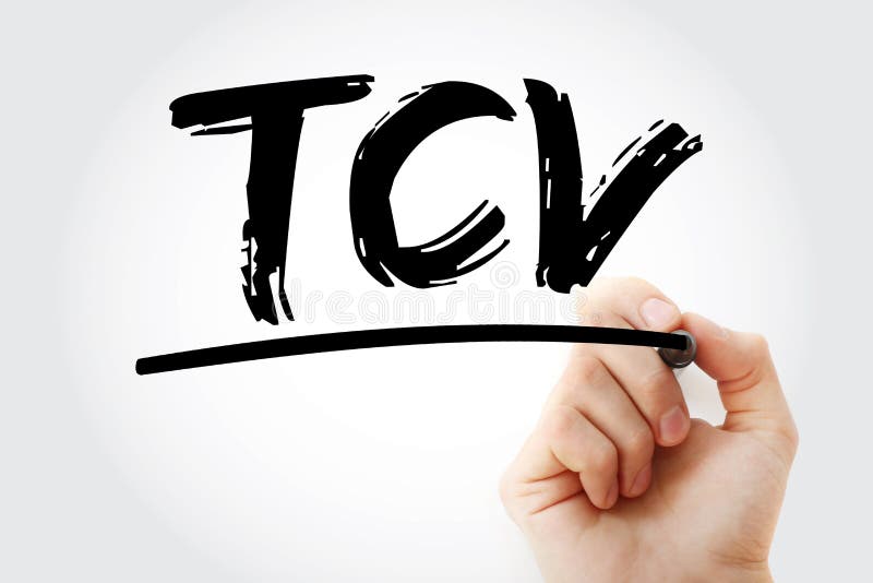 TCV - Total Contract Value Acronym with Marker, Business Concept ...