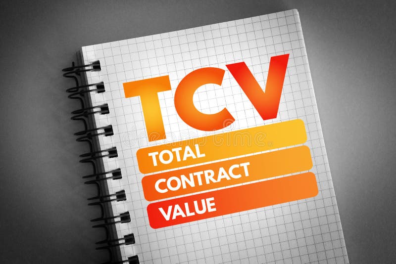 TCV - Total Contract Value Acronym Stock Photo - Image of invoice, bill ...