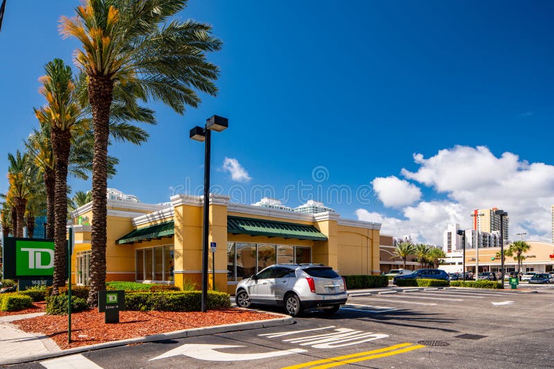 TD Bank Sunny Isles Beach FL Editorial Stock Photo - Image of blue ...