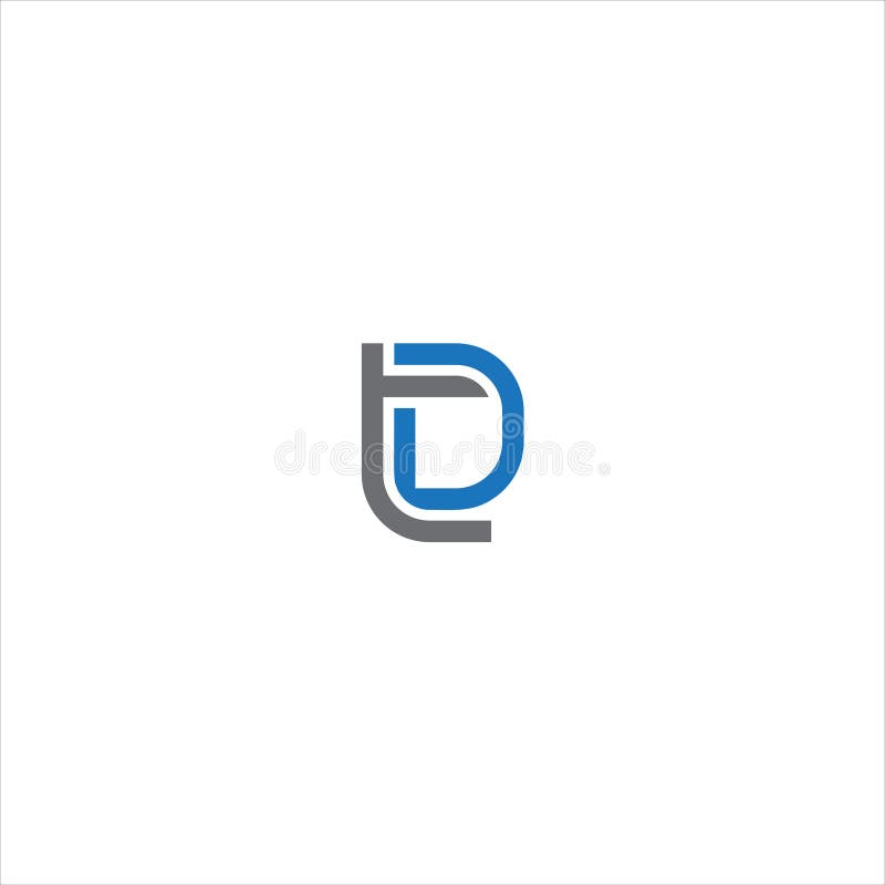 TD DT Letter Monogram Initial Flat Unique Modern Flat Abstract Logo ...