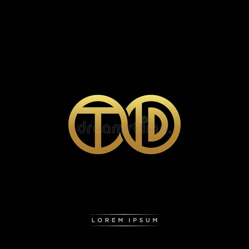 TD Initial Letter Linked Circle Capital Monogram Logo Modern Template ...