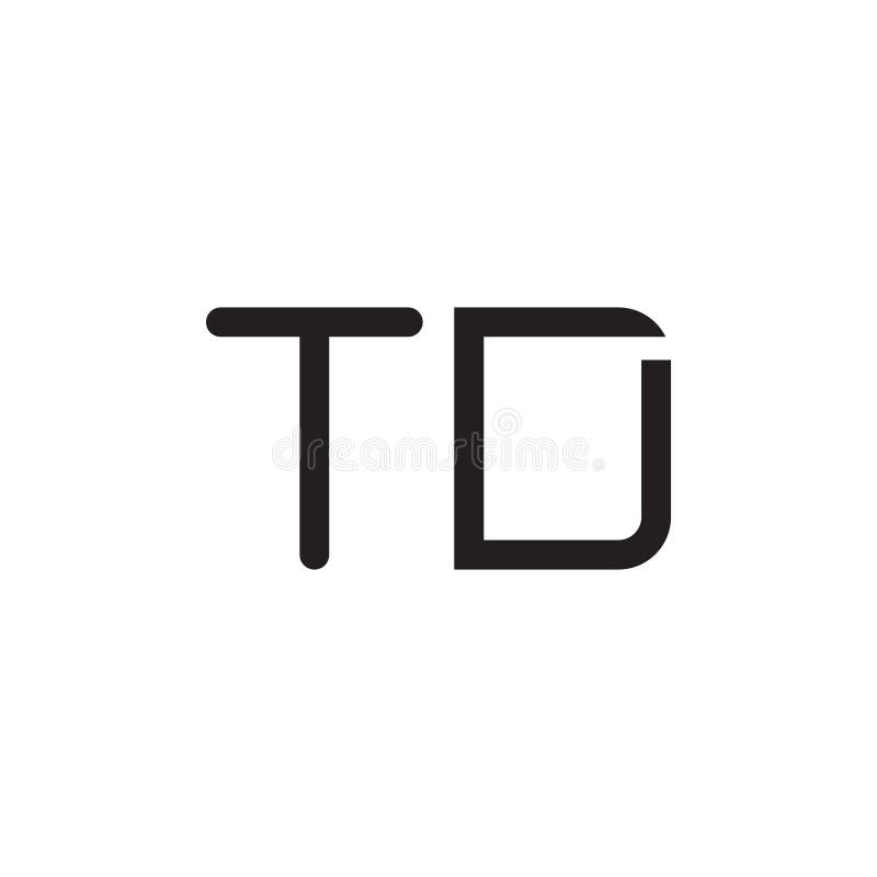 Td Initial Letter Vector Logo Icon Stock Vector - Illustration of ...