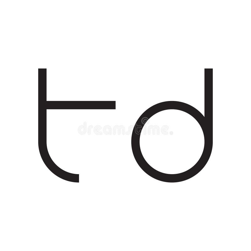 Td Initial Letter Vector Logo Icon Stock Vector - Illustration of ...