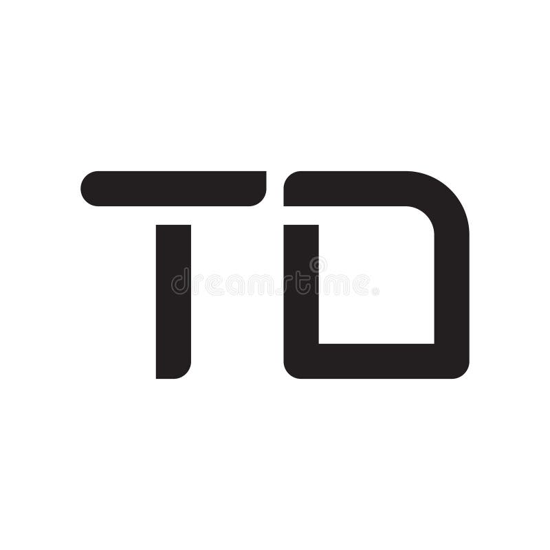 Td Initial Letter Vector Logo Icon Stock Vector - Illustration of ...