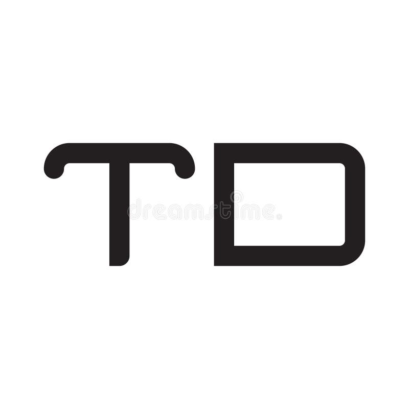 Td Initial Letter Vector Logo Icon Stock Vector - Illustration of ...