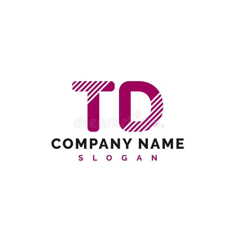 TD Letter Logo Design. TD Letter Logo Vector Illustration - Vector ...