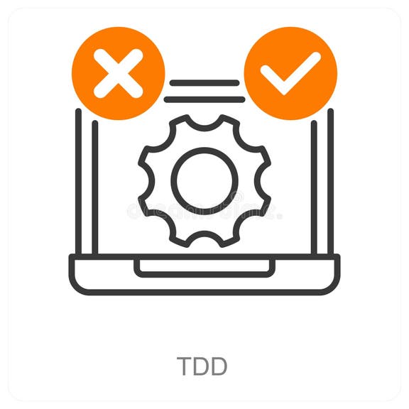 TDD and unit icon concept stock vector. Illustration of unit - 339917884