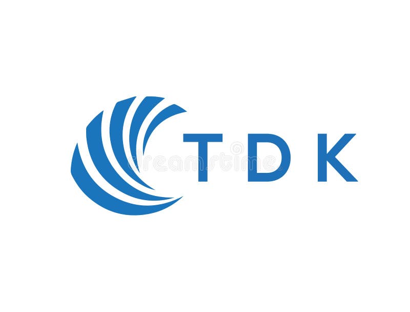 TDK Letter Logo Design on White Background. TDK Creative Circle Letter ...