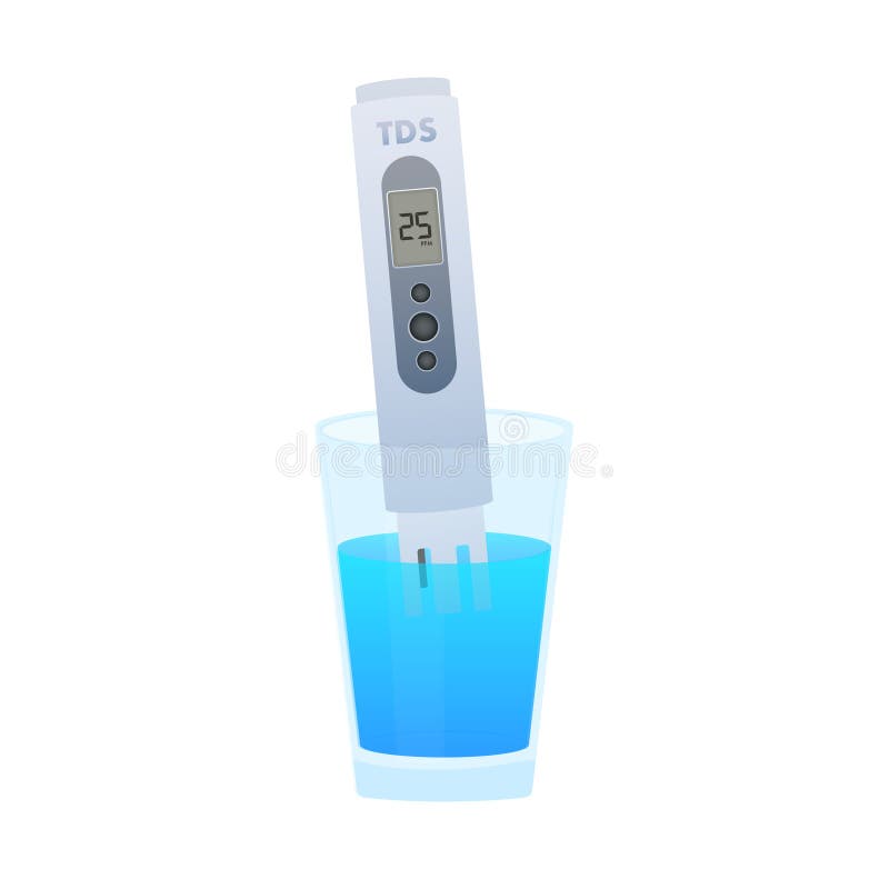 TDS - Total Dissolved Solids. Testing Your Water. Vector Stock ...