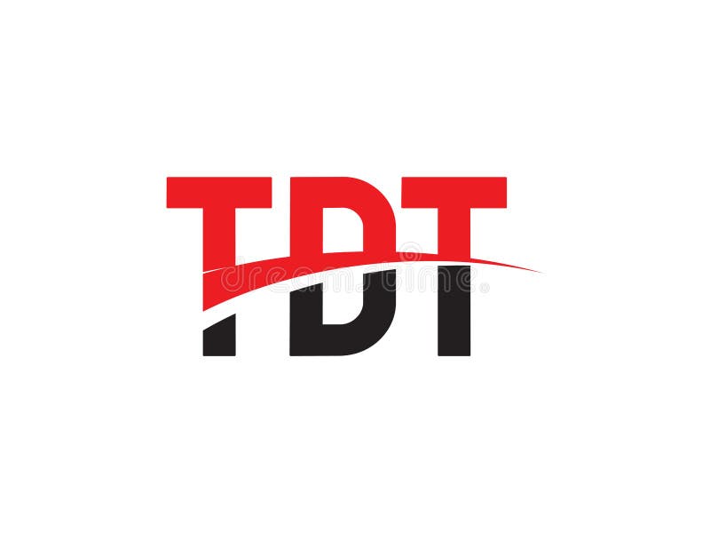 TDT Letter Initial Logo Design Vector Illustration Stock Vector ...