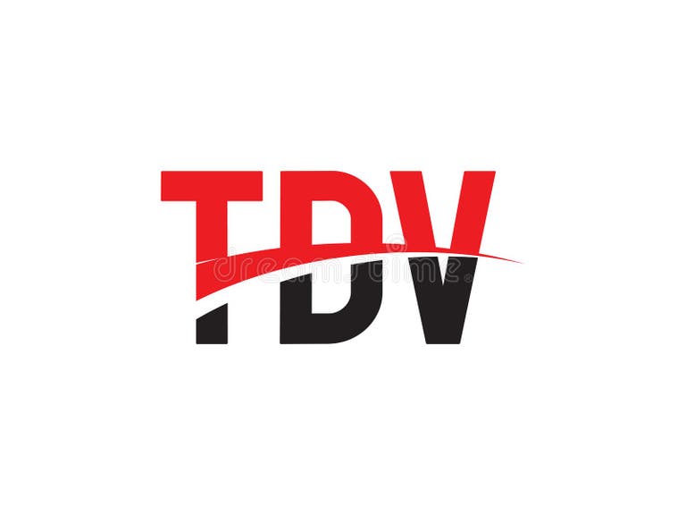 TDV Letter Initial Logo Design Vector Illustration Stock Vector ...