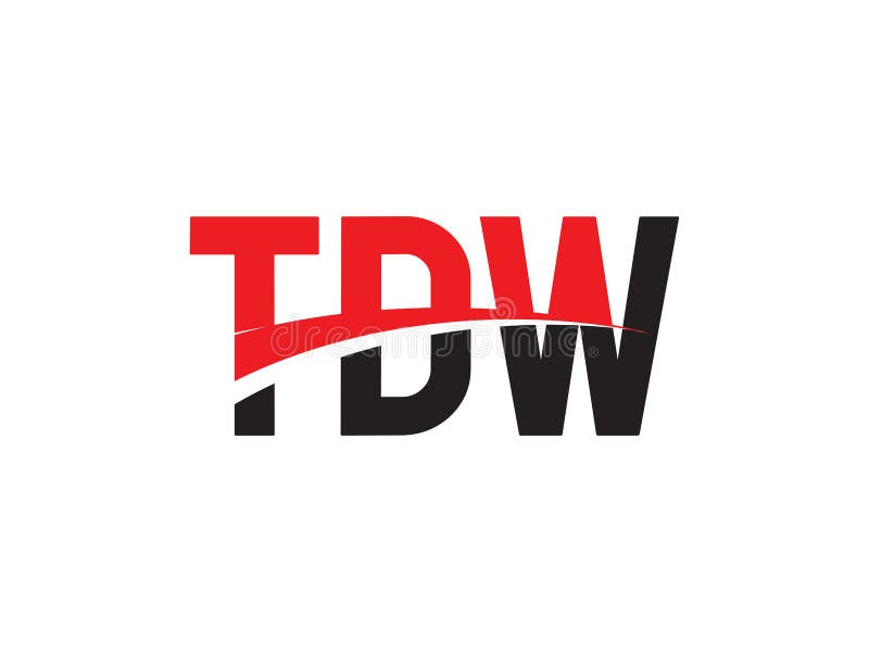 TDW Letter Initial Logo Design Vector Illustration Stock Vector ...