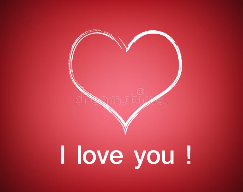 Te amo letras rojas ilustración del vector. Ilustración de deletreado ...