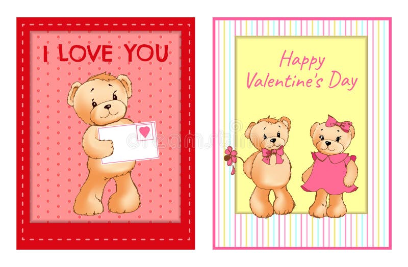 Te Amo Y Yo Teddy Bears Vector Ilustración del Vector - Ilustración de ...