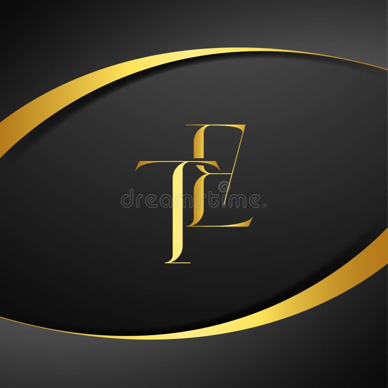 TE luxury letter logo stock vector. Illustration of sign - 356371607