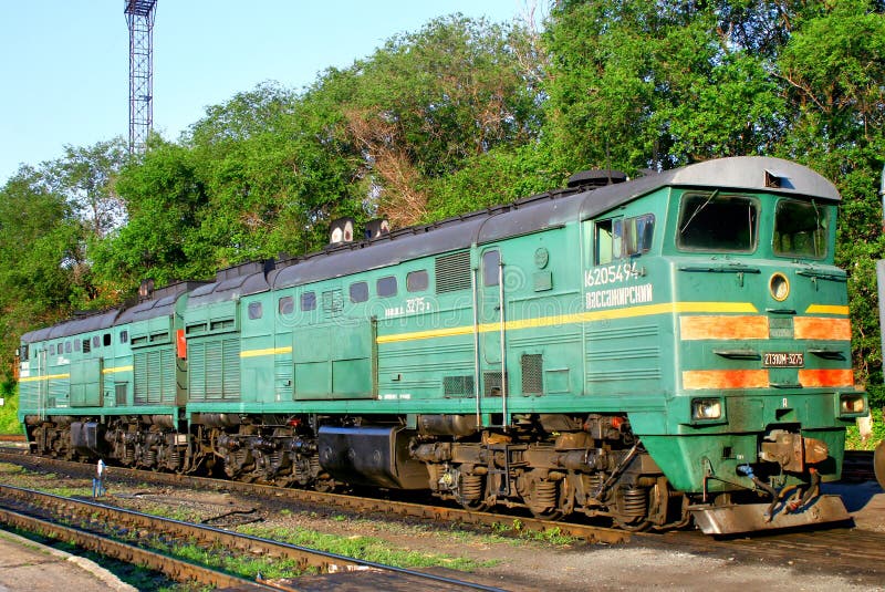 TE10 Diesel-electric Locomotive Editorial Stock Photo - Image of junk ...