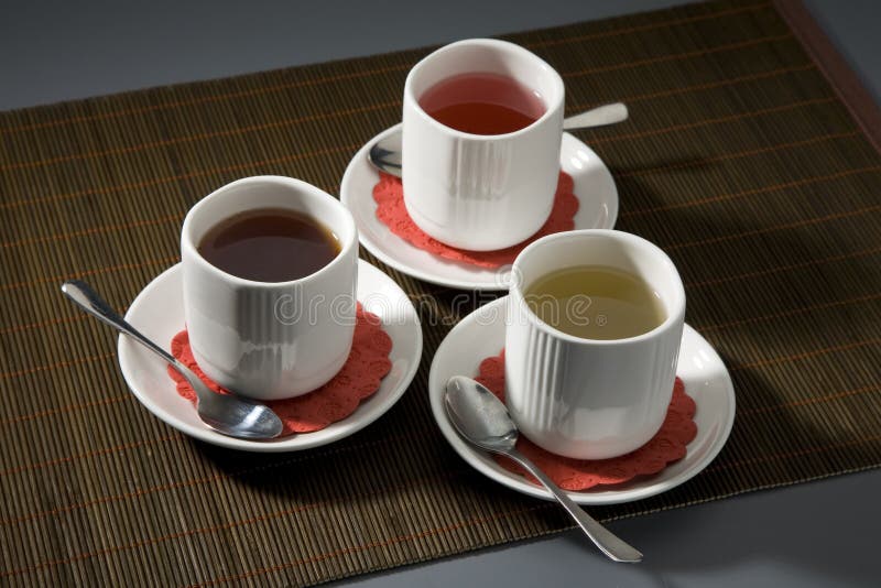 Tea stock image. Image of cups, table, asian, three, variety - 11919815