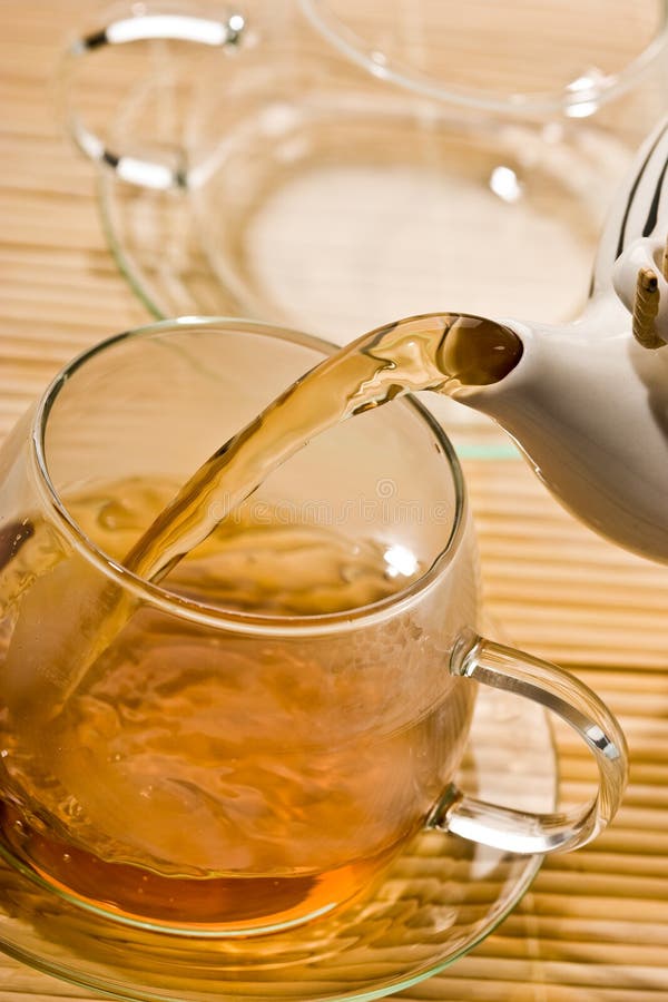 Tea stock photo. Image of pour, glassy, flow, beverage - 4751892