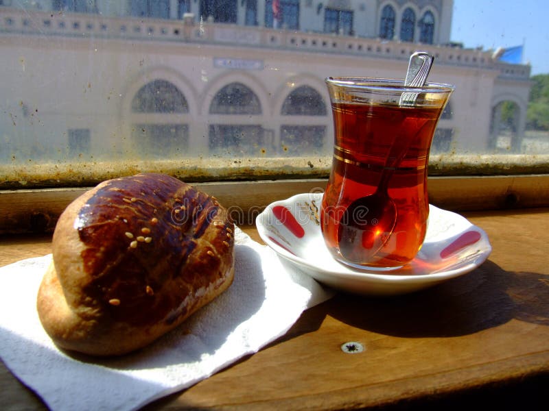Tea turkish vapour simit stock photo. Image of istanbul - 875488