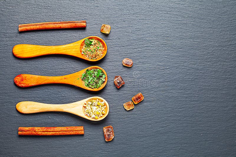 Tea Accessories Composition Stock Photo - Image of brown, rooibos ...