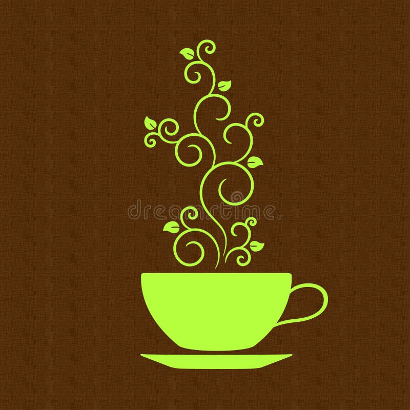 Tea cup label stock vector. Illustration of vector, health - 12650244