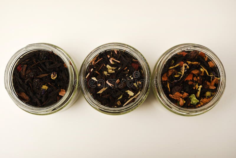 Tea with Aromatic Additives . Assorted Tea Stock Photo - Image of mint ...