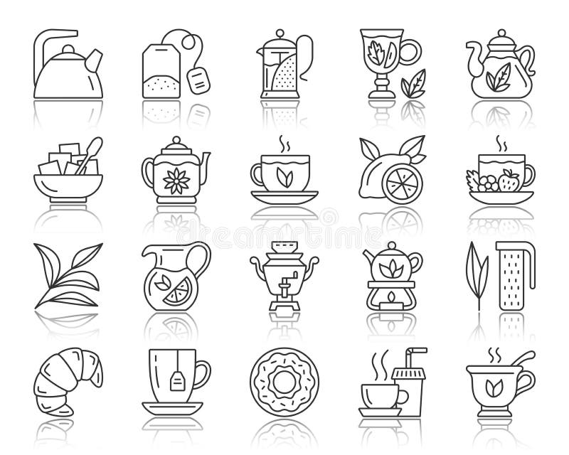 Making Tea Icons Stock Illustrations – 199 Making Tea Icons Stock ...