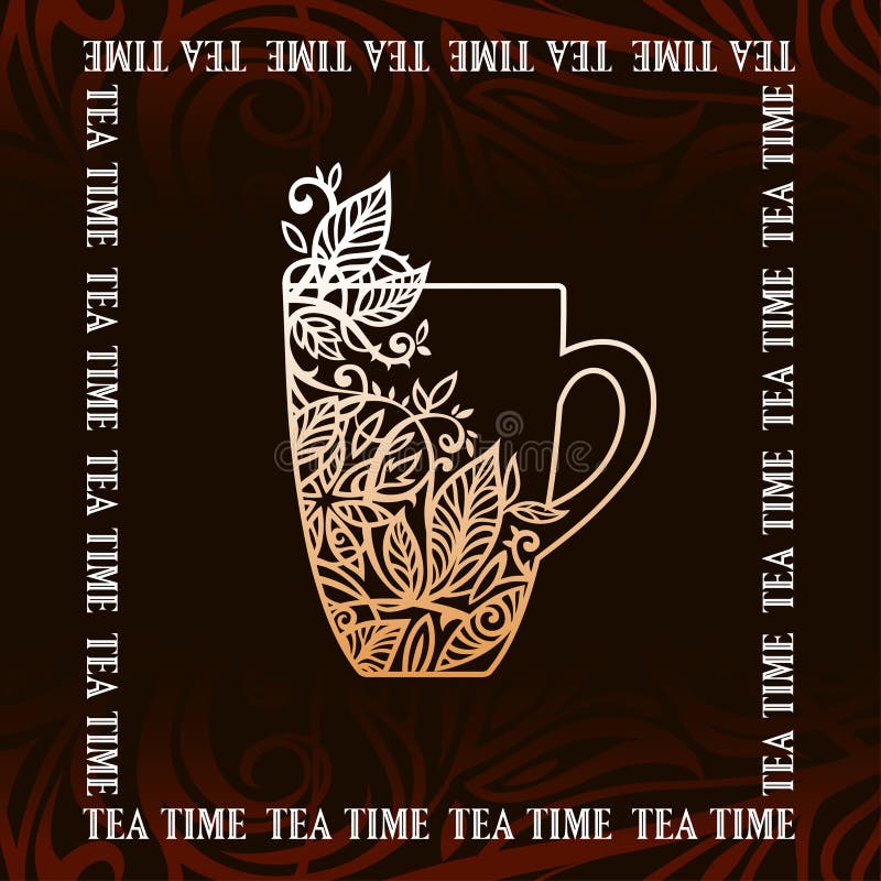 Tea Background, Vector Illustration Stock Vector - Illustration of warm ...