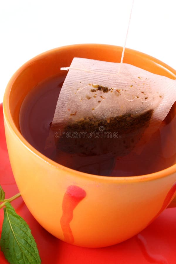 Tea bag stock image. Image of aromatic, natural, mint - 10410139