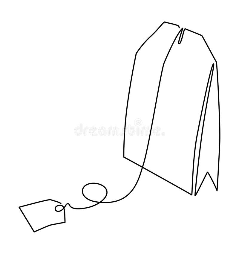 Line Drawing Tea Bag Stock Illustrations – 647 Line Drawing Tea Bag ...