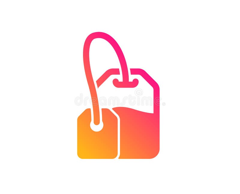 Tea Bag Icon. Brew Hot Drink Sign. Vector Stock Vector - Illustration ...
