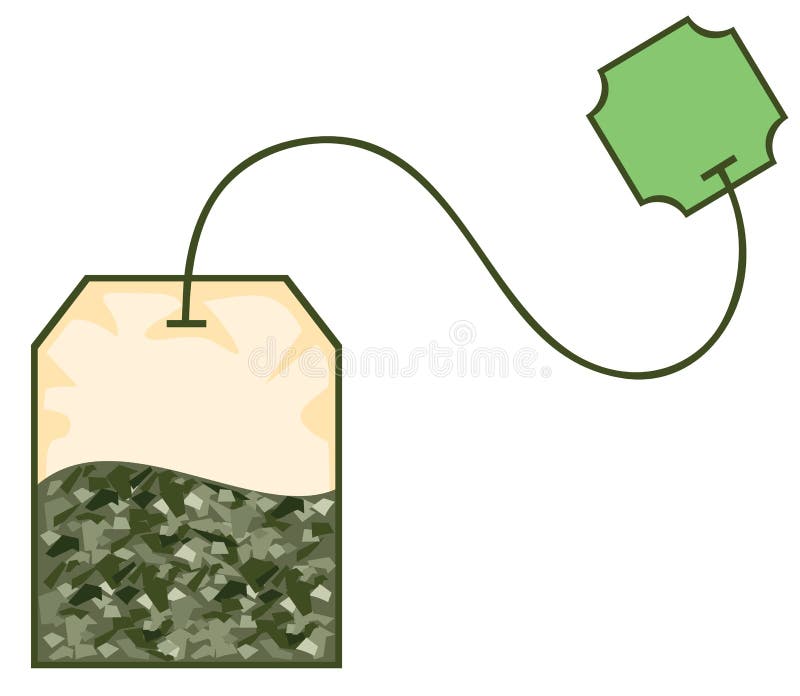 Tea Bag Icon Vector Illustration Stock Vector - Illustration of color ...
