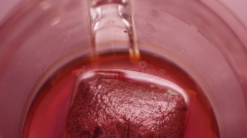 Tea Bag with Leftover Tea in Cup Stock Footage - Video of decompose ...