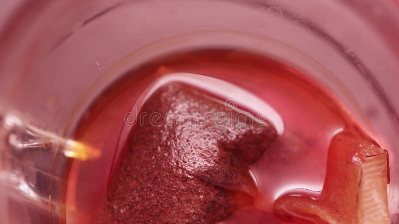 Tea Bag with Leftover Tea in Cup Stock Video - Video of decompose ...