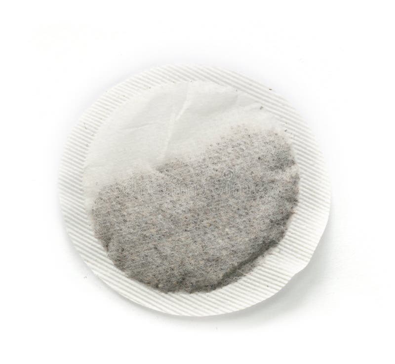 Single round tea bag stock photo. Image of background - 74720214