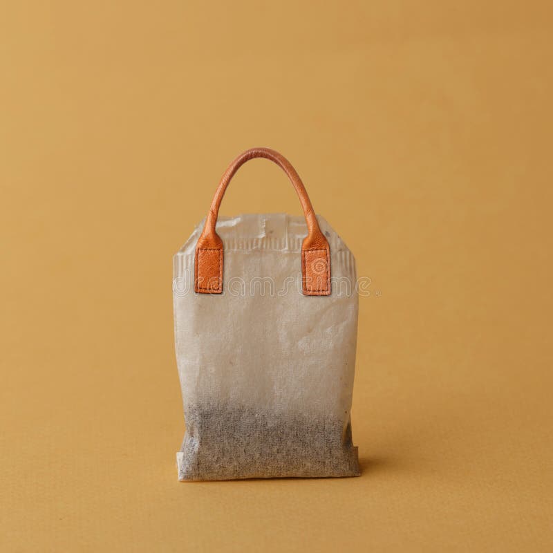 Tea Bag Stylized Women Bag. Creative Concept Stock Photo - Image of ...
