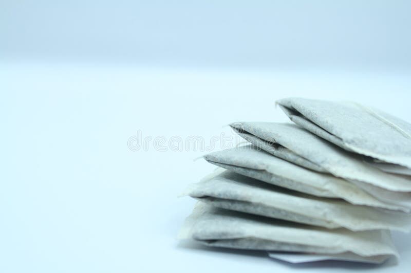Tea Bag on White Background Stock Image - Image of background ...
