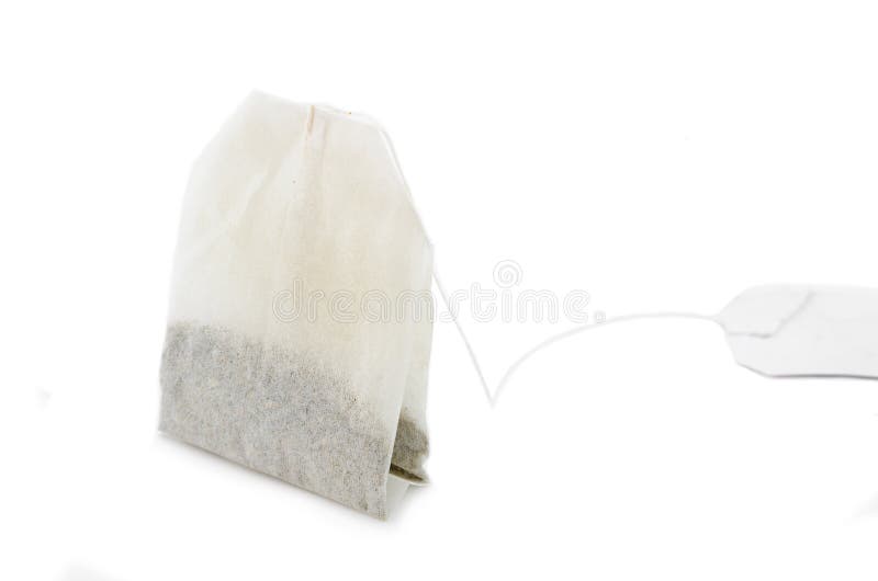 Tea bag. stock image. Image of industrial, white, package - 64010433