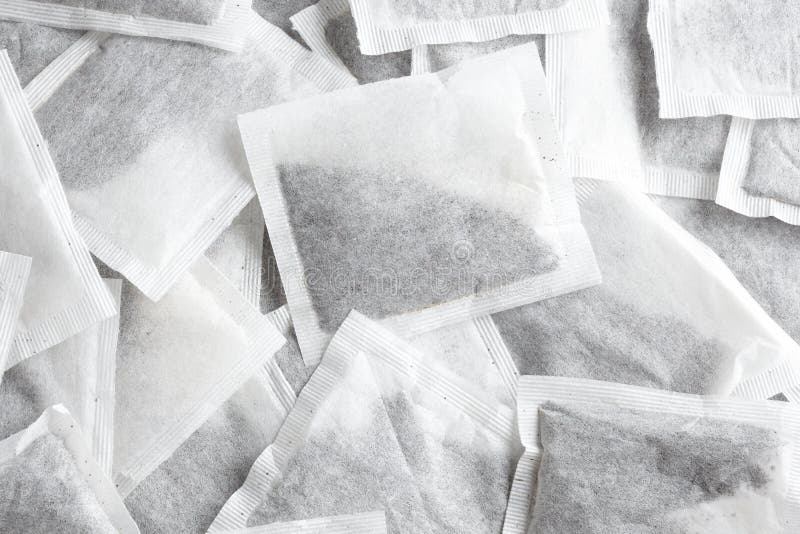 Tea bags close up stock image. Image of english, closeup - 25749819