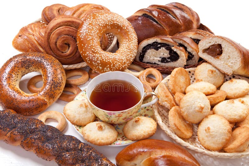 Tea with baking stock image. Image of cookies, sweet - 17805331
