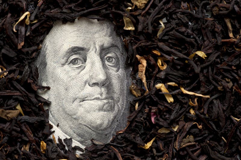 Tea on bank note stock photo. Image of green, mango, black - 40782614