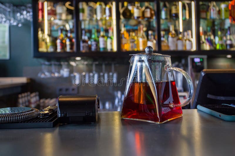 Tea in Bar ( Cafe in Washington DC Stock Photo - Image of alcohol ...