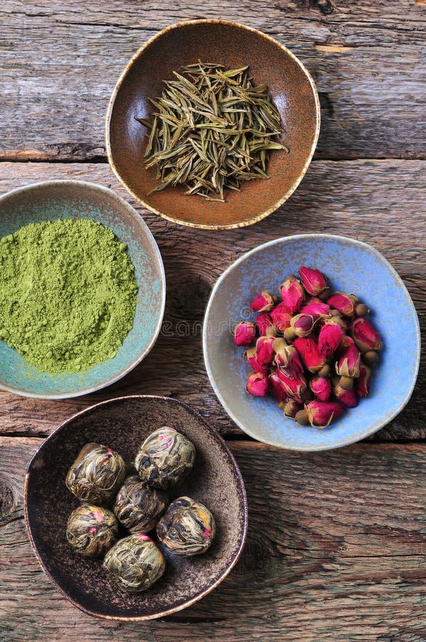 Tea - Big Leaf Green Tea Rose, Powder Matcha Tea, Flowering Tea Stock ...