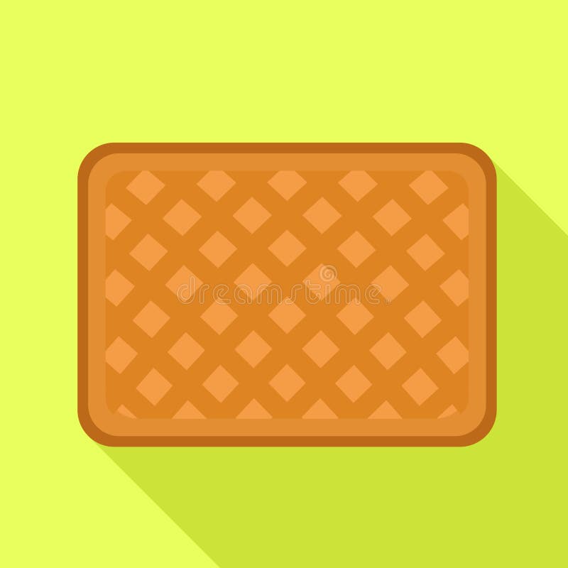 Tea Biscuit Icon, Flat Style Stock Vector - Illustration of bite, cute ...