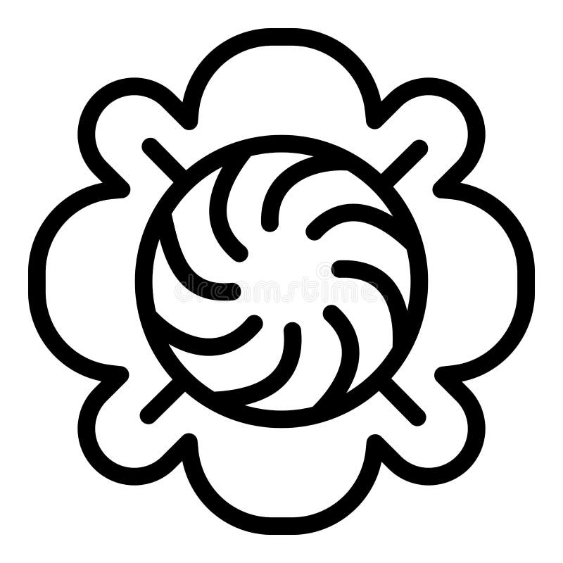 Tea Biscuit Icon, Outline Style Stock Vector - Illustration of bite ...