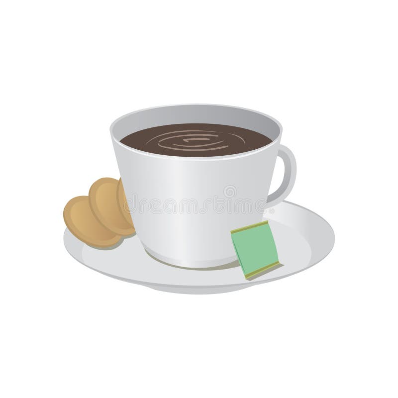 Tea and Biscuits. Vector Illustration Decorative Design Stock Vector ...