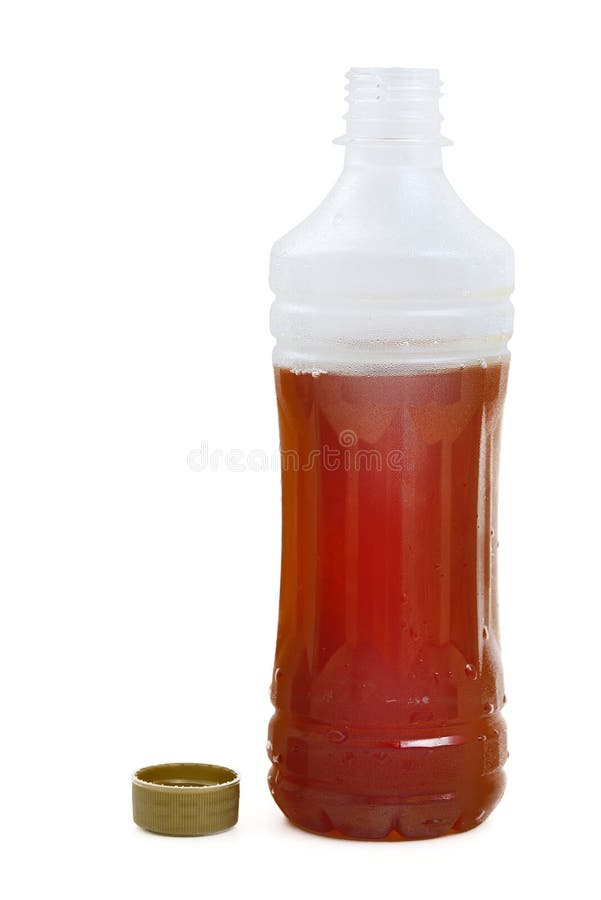 Tea Bottle stock image. Image of liquid, open, iced, white - 43367865