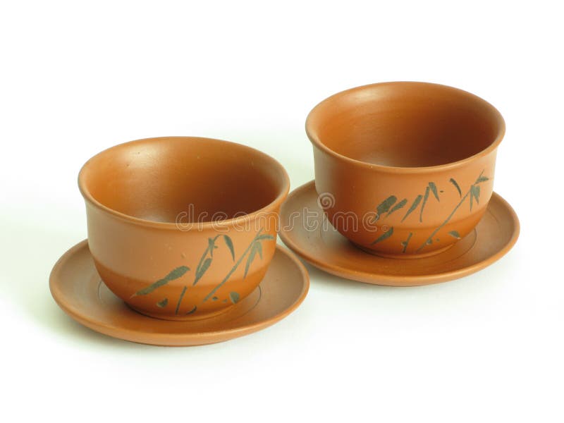 Tea bowl duo stock image. Image of coffee, inclination - 2401133